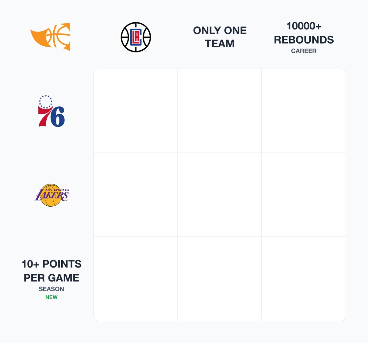 nba hoop grid